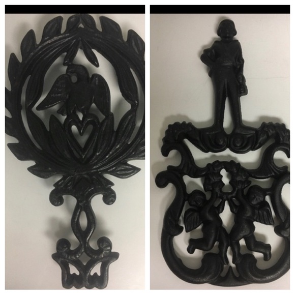 Wilton | Dining | Wilton Cast Iron T1 Cupid And Eagle Laurel Wreath ...
